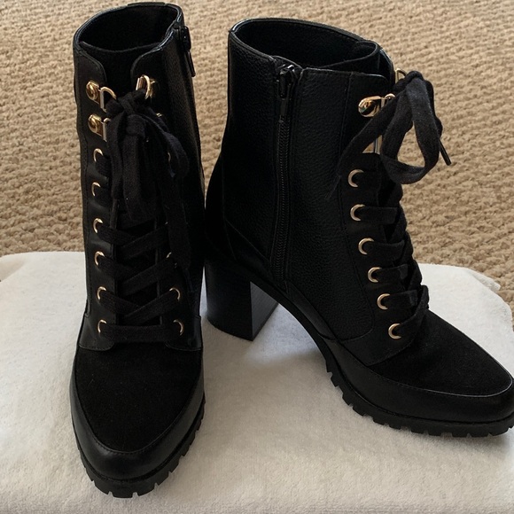 Giani Bernini | Shoes | Giani Bernini Black Laceup Boots | Poshmark